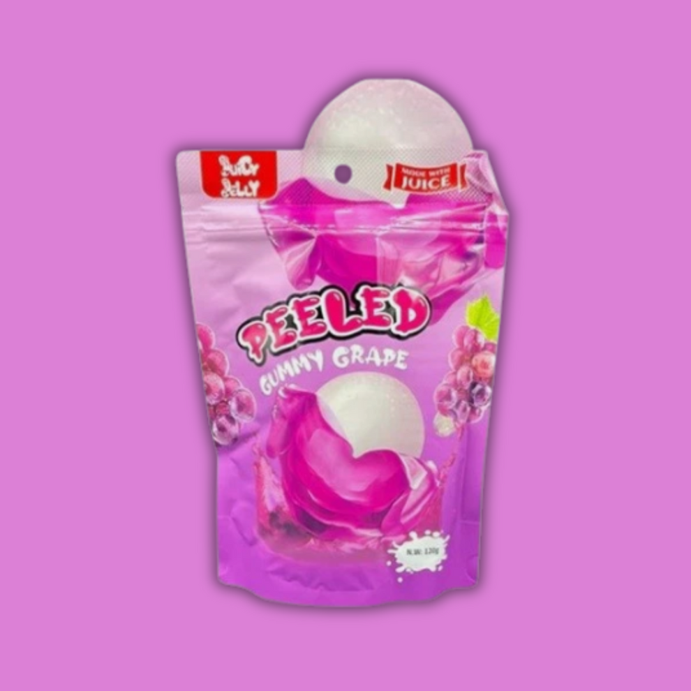 Peeled - Peelable Gummi Grapes, Order online today! – Eat Sweet Lollies