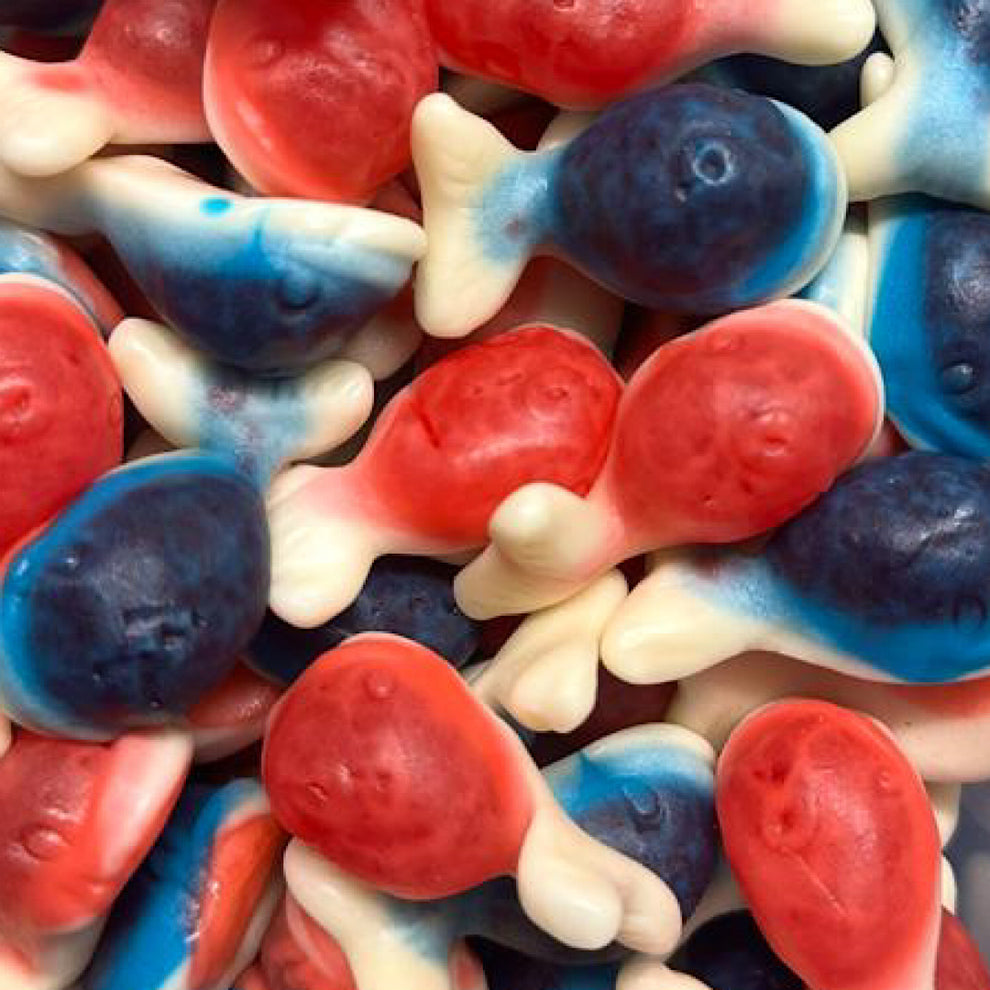 Gummi Filled Whales – Eat Sweet Lollies