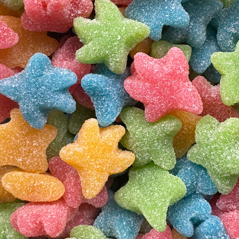 Sour Neon Stars – Eat Sweet Lollies