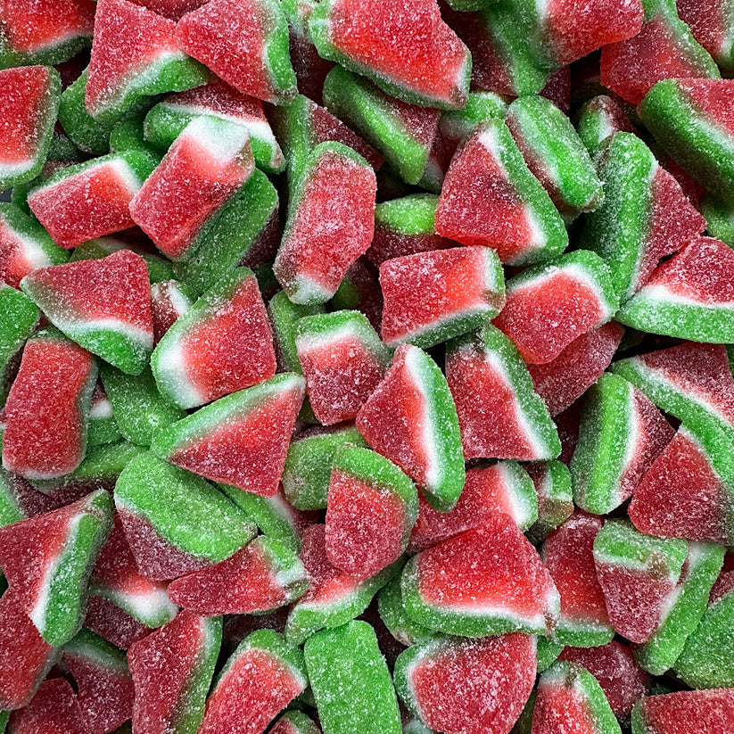 Fizzy Gummi Watermelon Slices – Eat Sweet Lollies