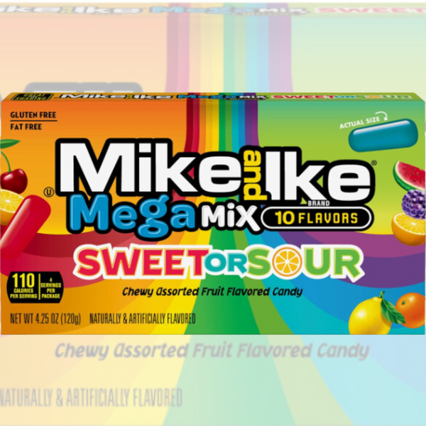 Mike and Ike Mega Mix Sweet or Sour – Eat Sweet Lollies