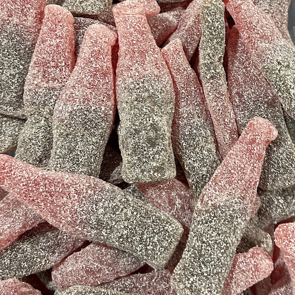 Giant Sour Cherry Cola Bottle – Eat Sweet Lollies